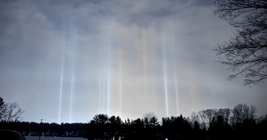 Photos: Ice pillars dazzle in Northeast Ohio sky