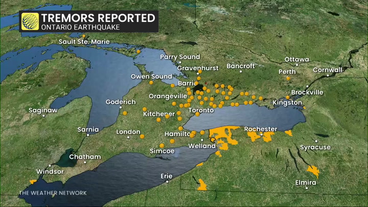 Late night earthquake felt in southern Ontario