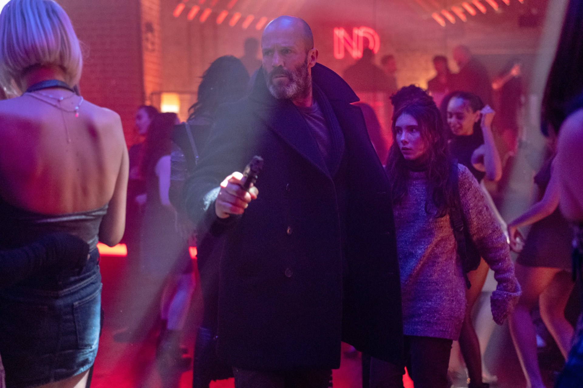 Jason Statham expertly wields a nail gun in Shelter