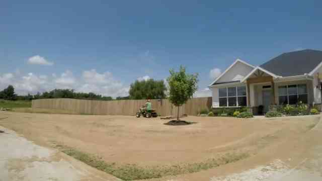 Top dressing and leveling with sand for a flat lawn