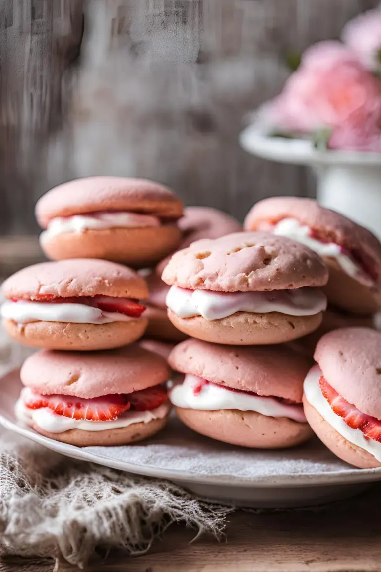 Semi-homemade strawberry whoopie pies