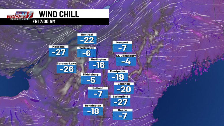 Very cold, relatively quiet finish to the work week