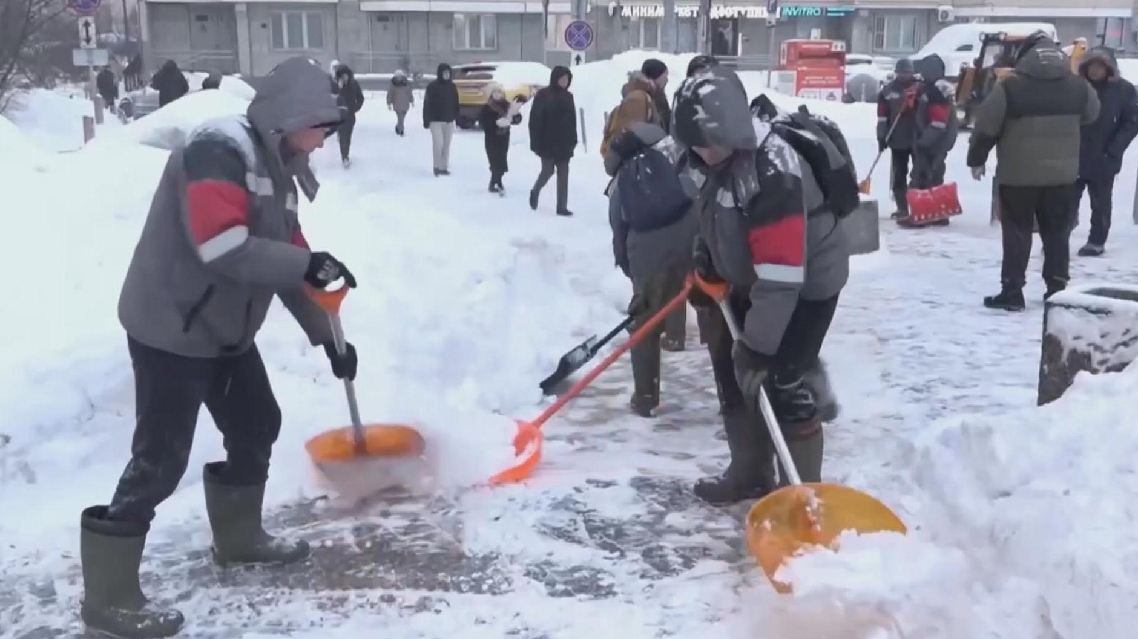 Rusia - tormenta de nieve/Moscú