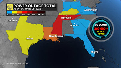 Arctic blast hits US Gulf Coast, rare cold stretches to Miami, Caribbean