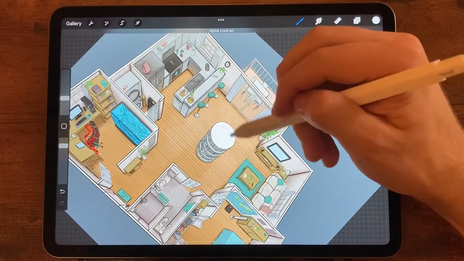 My dream house design and digital drawing progress