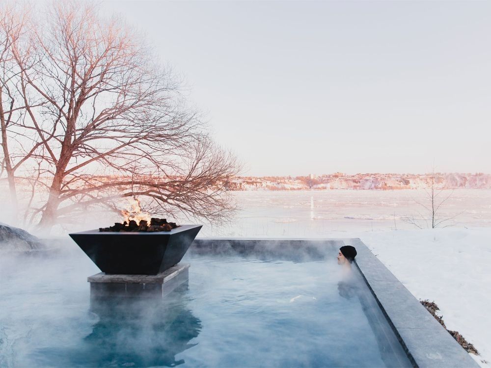 I went to Canada's 'best day spa' and learned how to do winter right