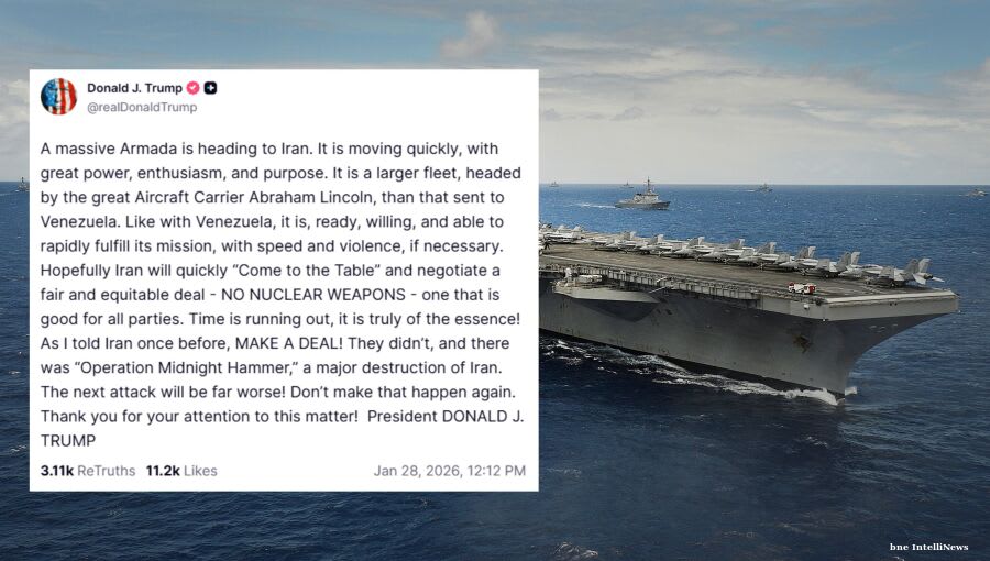 US President Trump warns Iran with armada deployment, threatens ...