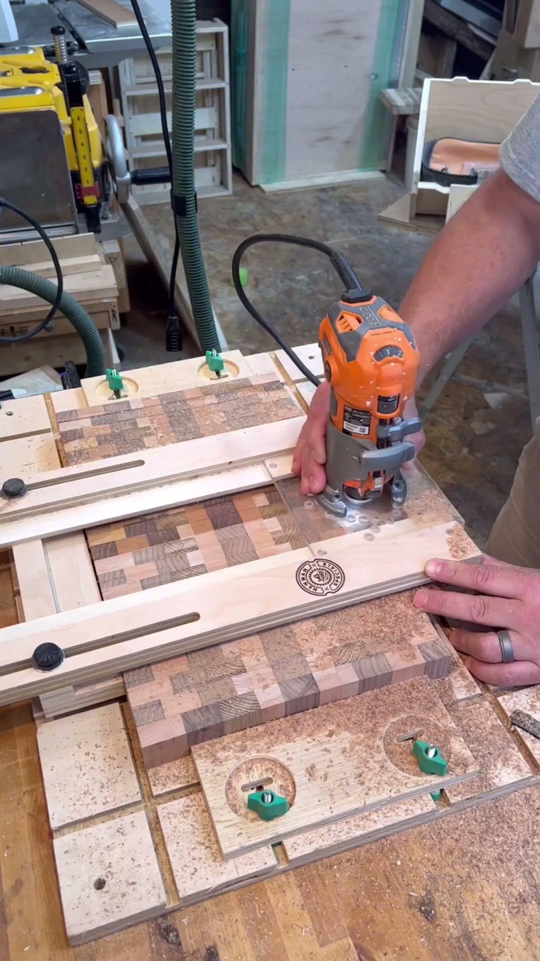 My bench top clamping solution using the MicroJig dovetail clamps # ...