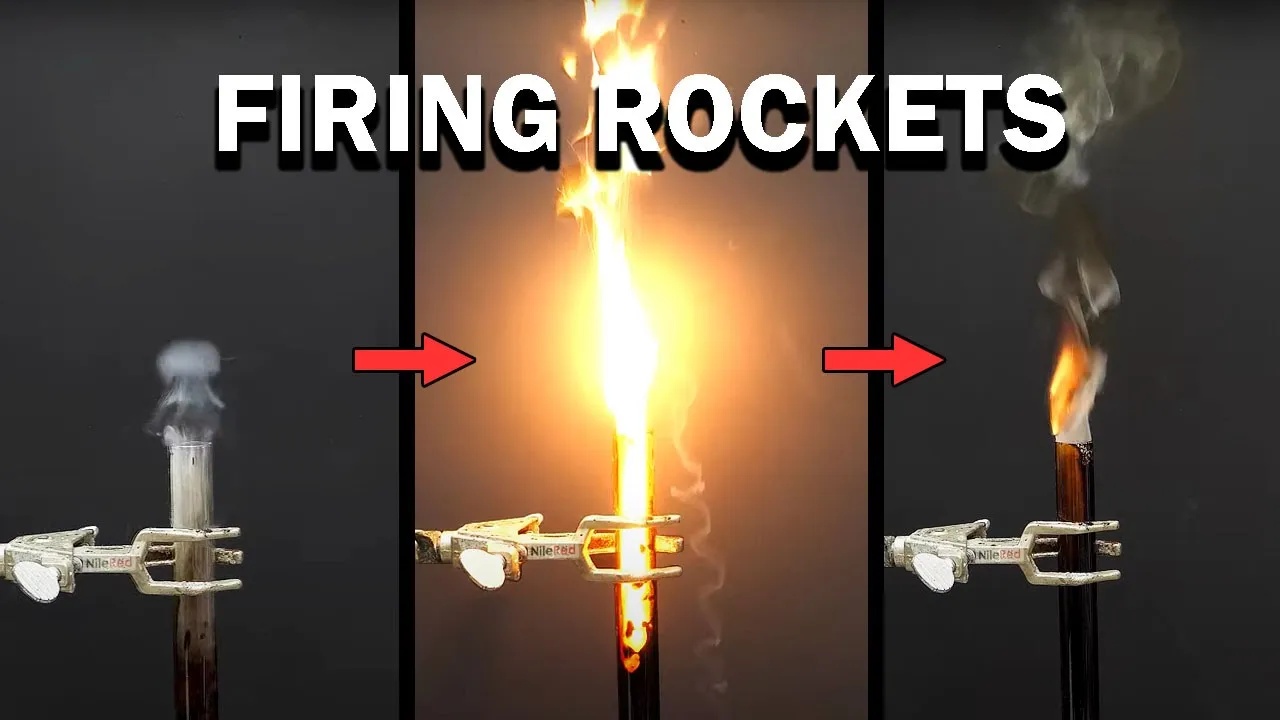 Making test tube liquid rockets
