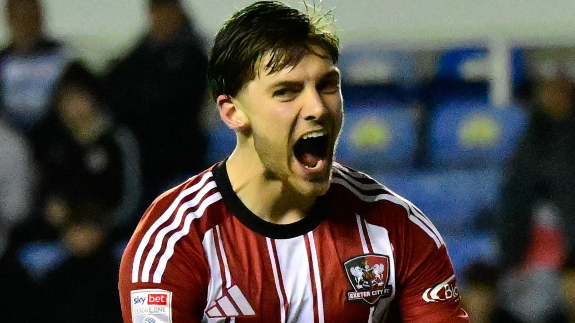 Exeter's Woodhouse 'buzzing' after first senior goal