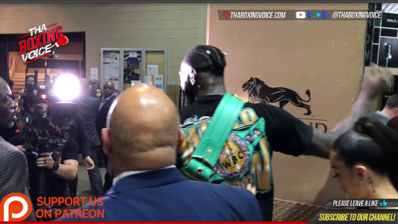🔴Deontay Wilder locker room return immediately after knockout victory ️