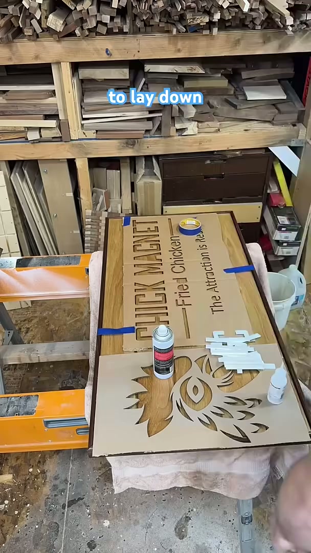 Tips for making acrylic and wood signs #workshop #woodworking #woodworker