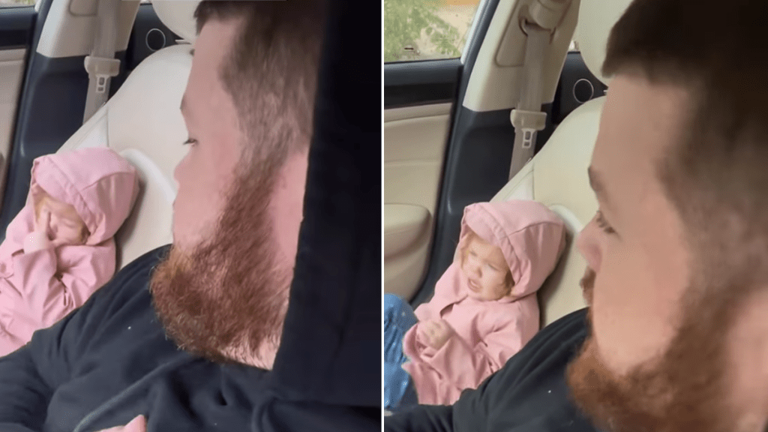 Video: Baby's conversation with dad proves 'she's just a girl'