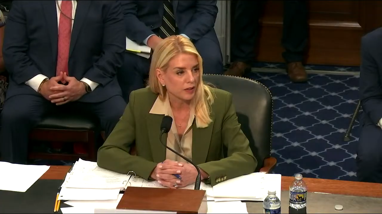 'This is a serious topic': Pam Bondi earns herself a scolding for ...