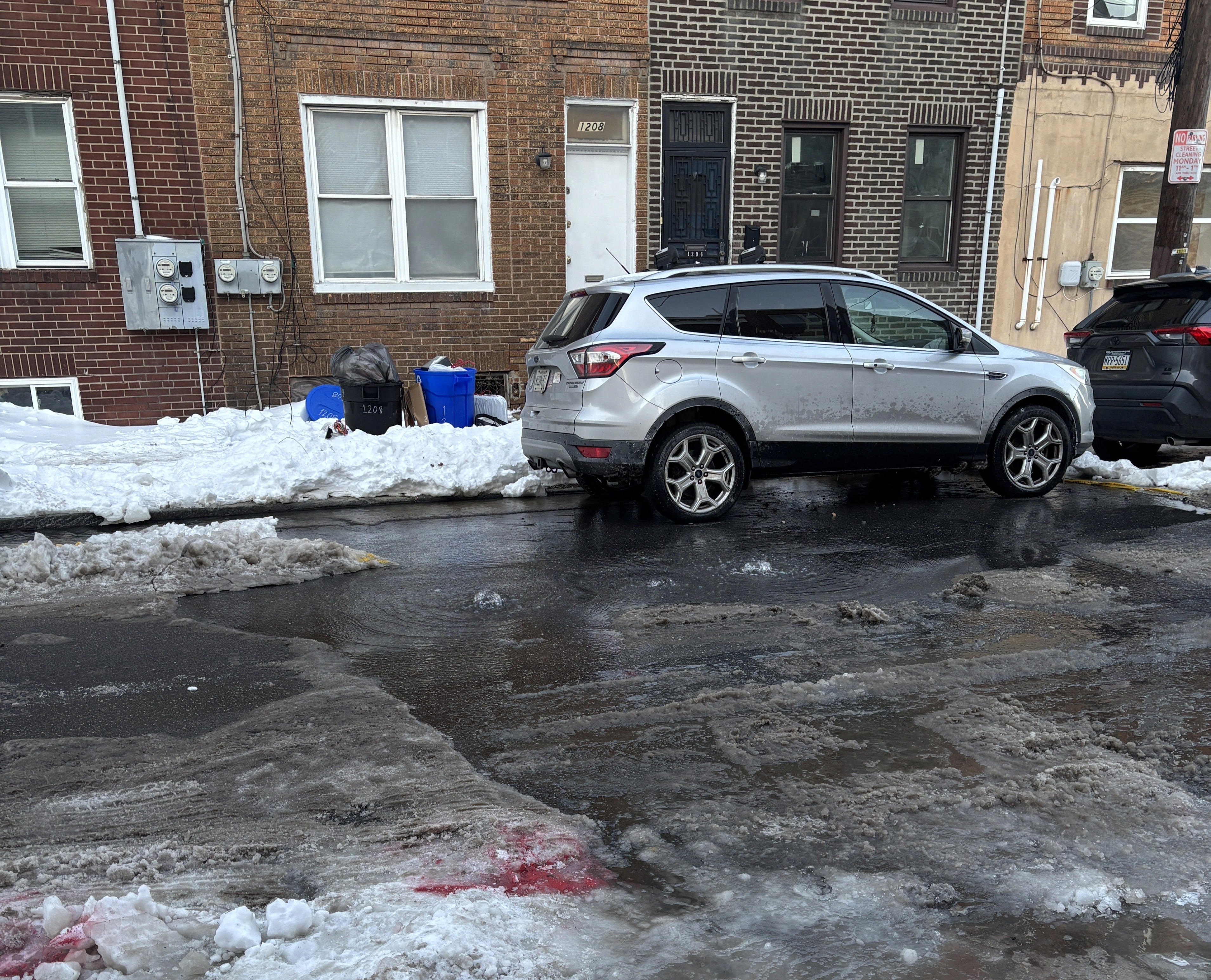 Water still pouring onto South Philly street days after water main break