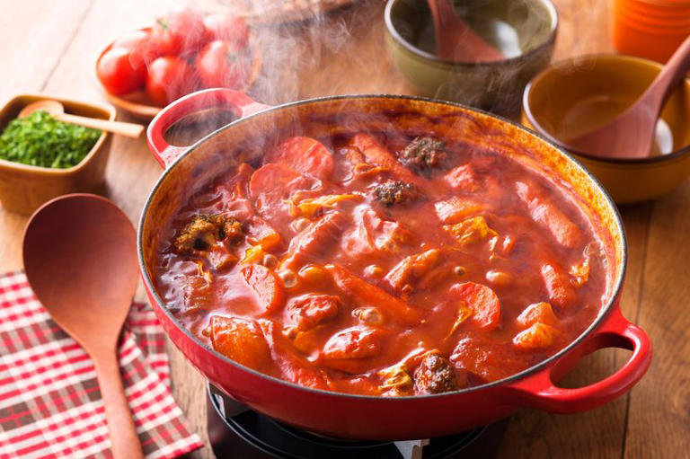 Mary Berry's sausage and red pepper hot pot is the perfect winter dinner