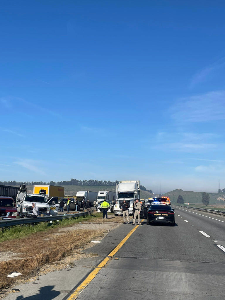 Dozens of vehicles crash in pileup on California highway. See photos