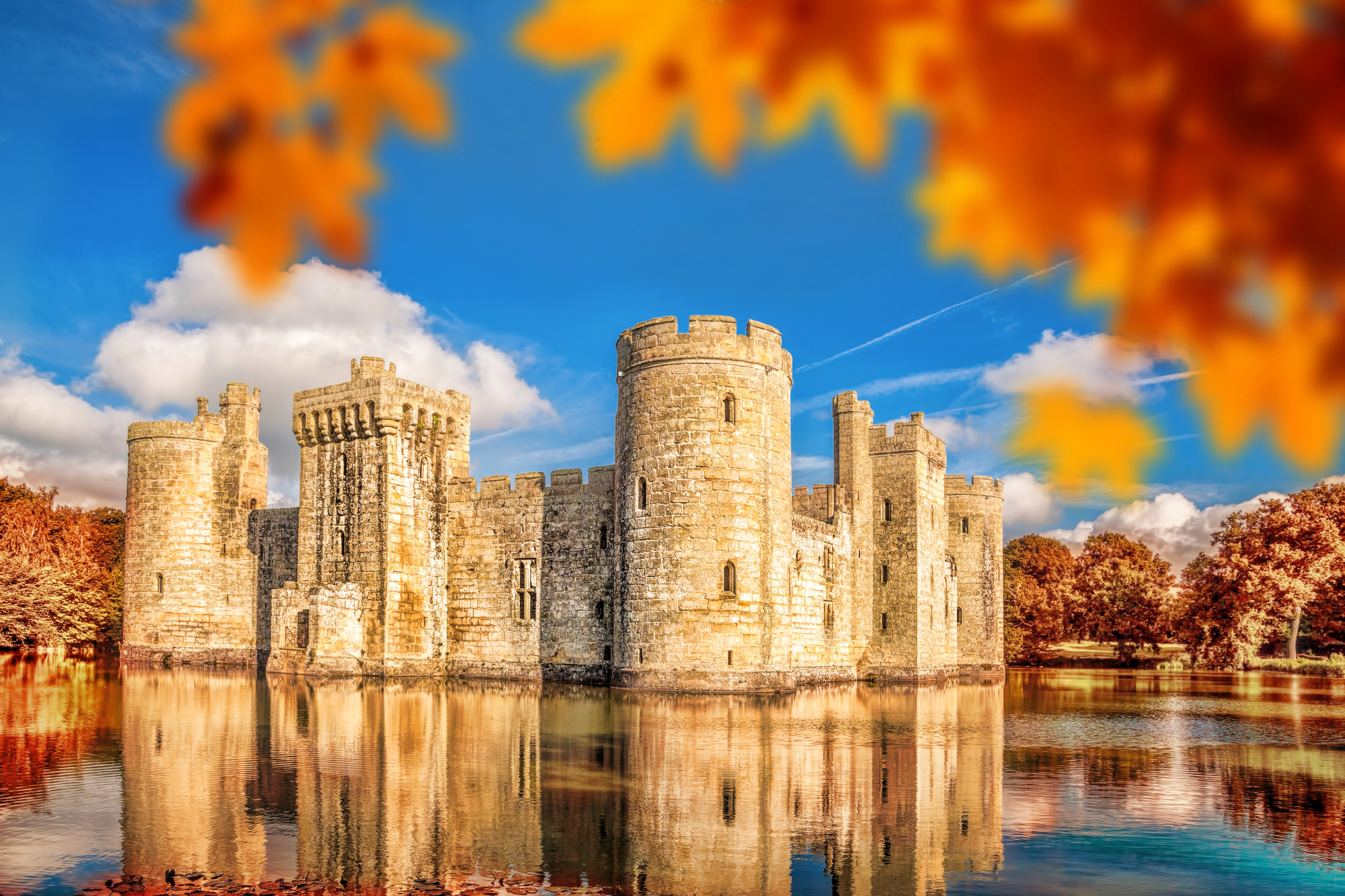 Castles that still have working moats