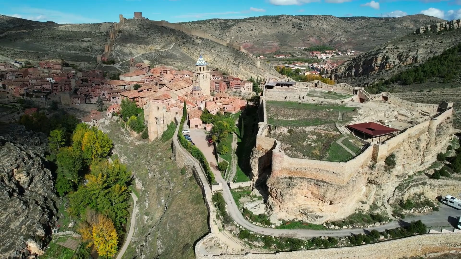 Drone views of Albarracín: Spain's timeless mountain village - Worldwide