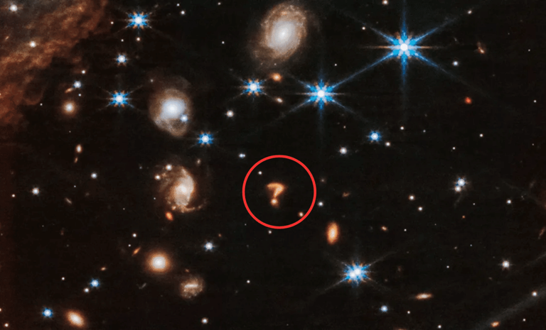 NASA’s Webb telescope spots a giant ‘cosmic question mark’ in the heart ...