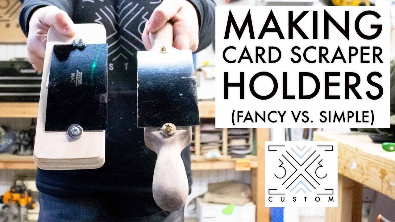 I made 2 card scraper holders — which one wins? 🤔