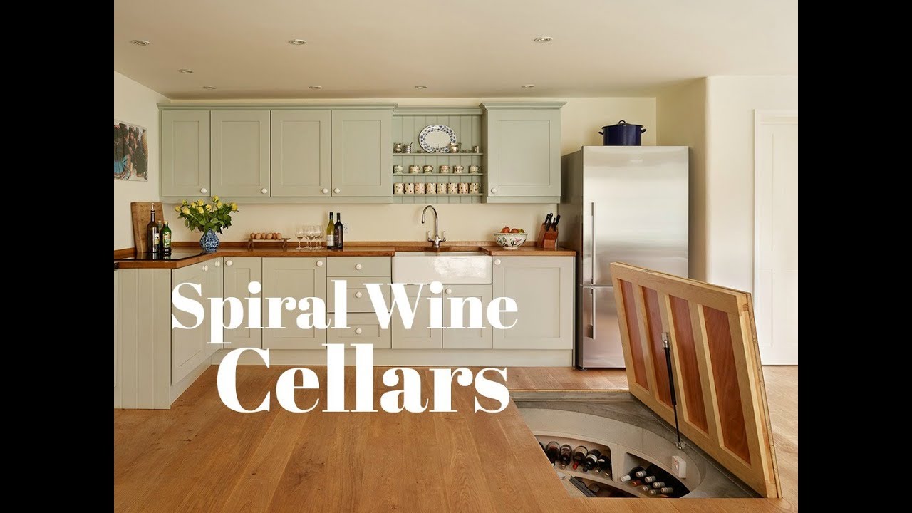 Cool home spiral wine cellar - goes right in your kitchen floor