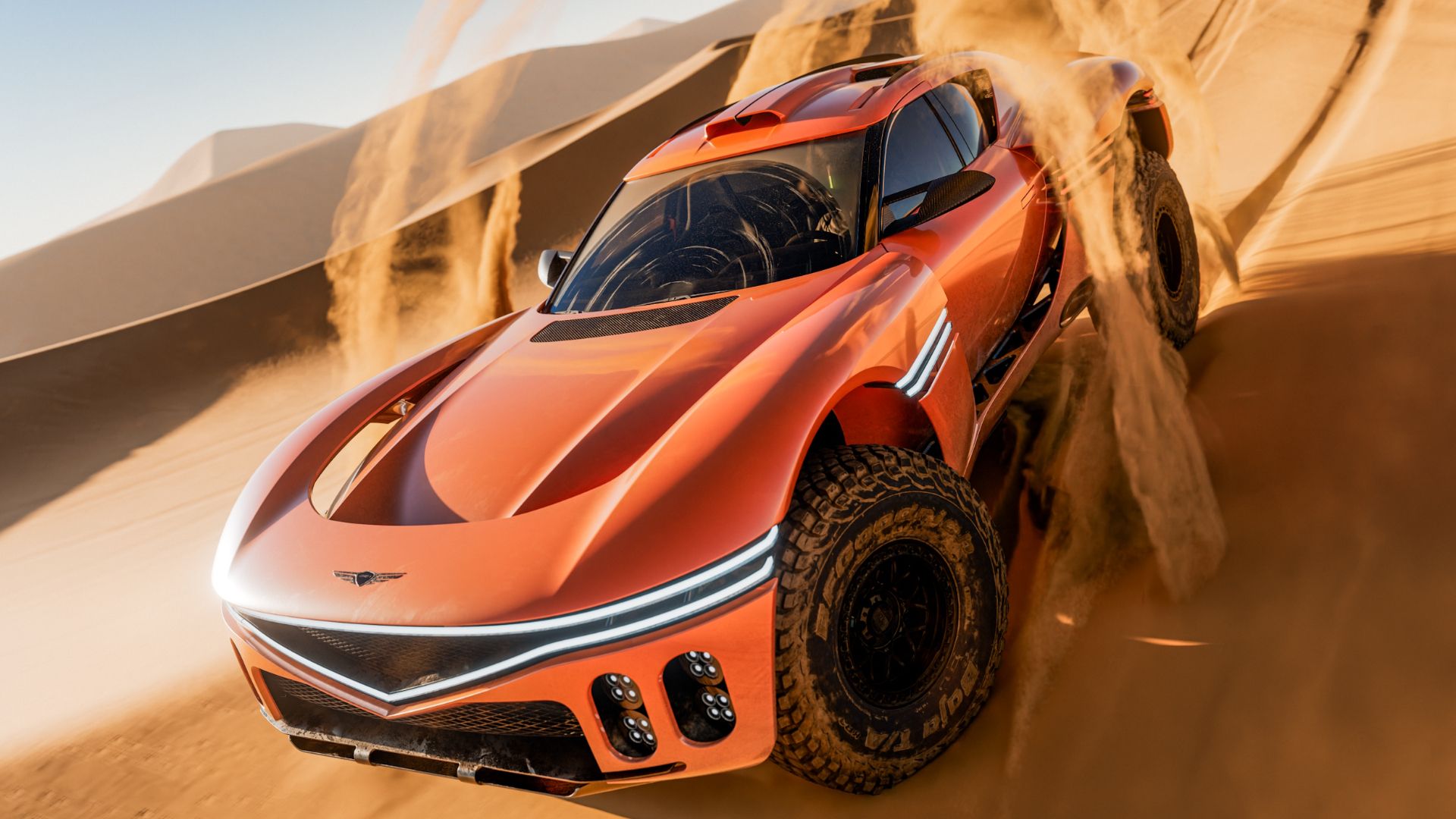 Genesis launches new X Scorpio concept rally car with 1,100 HP V8 engine
