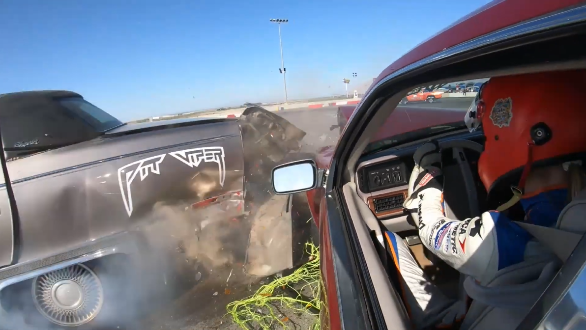 Unexpected collision at off-road racing celebration