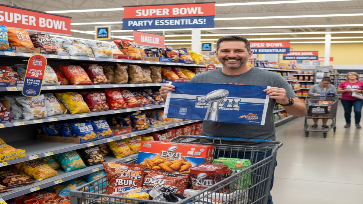 Aldi Shoppers Are Racing for This $3 Super Bowl Tablecloth Thats Taking ...