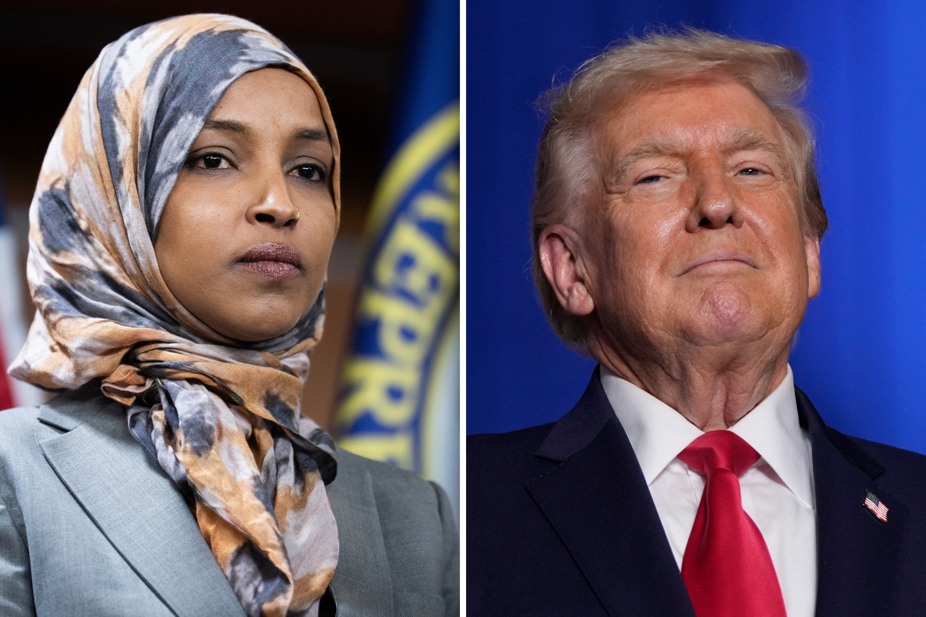 Donald Trump reacts to Ilhan Omar attack: 'Probably had herself sprayed'