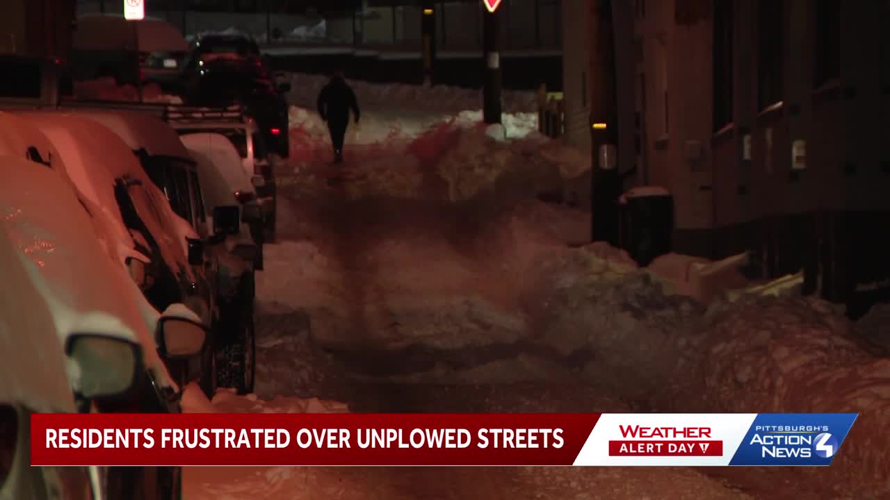 Pittsburgh plow progress: Residents frustrated with unplowed streets