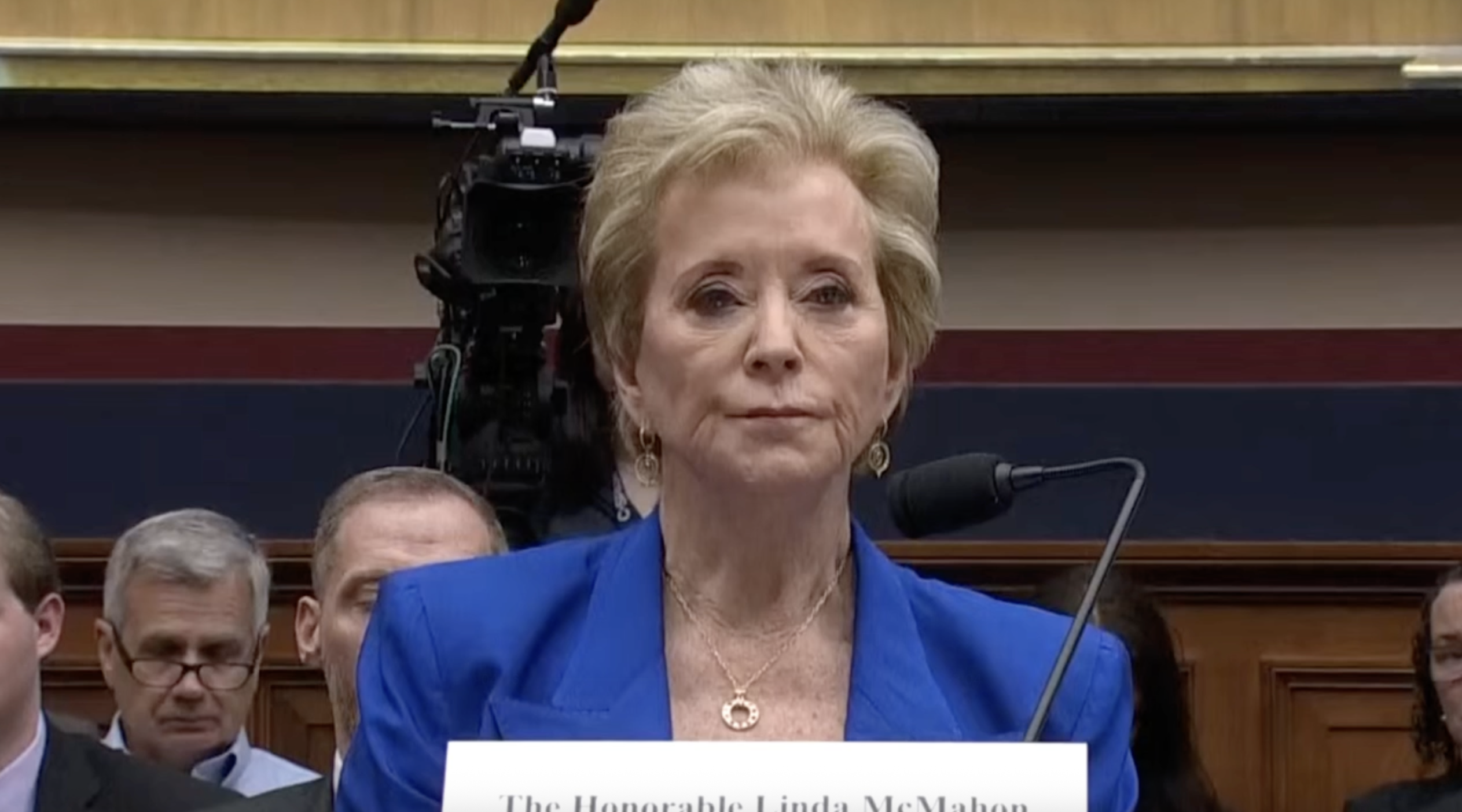 'No notice': Billionaire Linda McMahon shrugs her shoulders as members ...