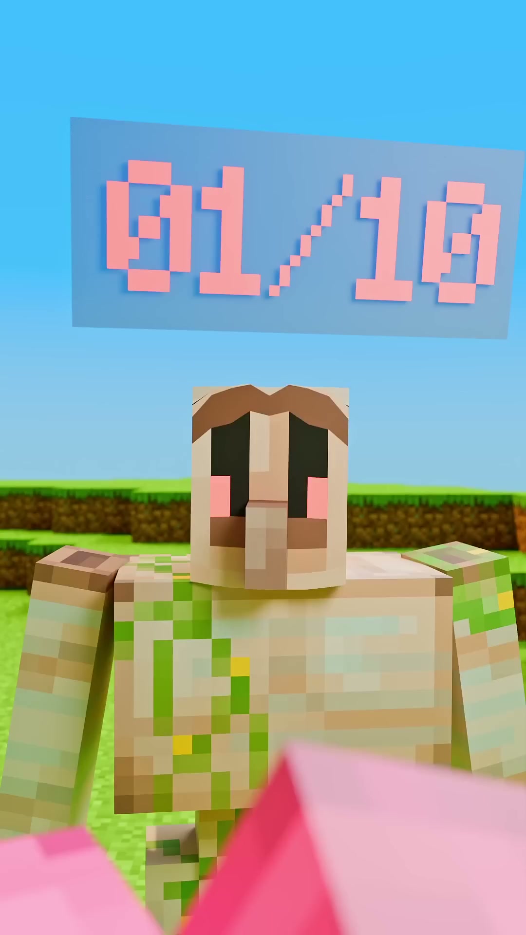 Minecraft iron golem rating 3D simulation