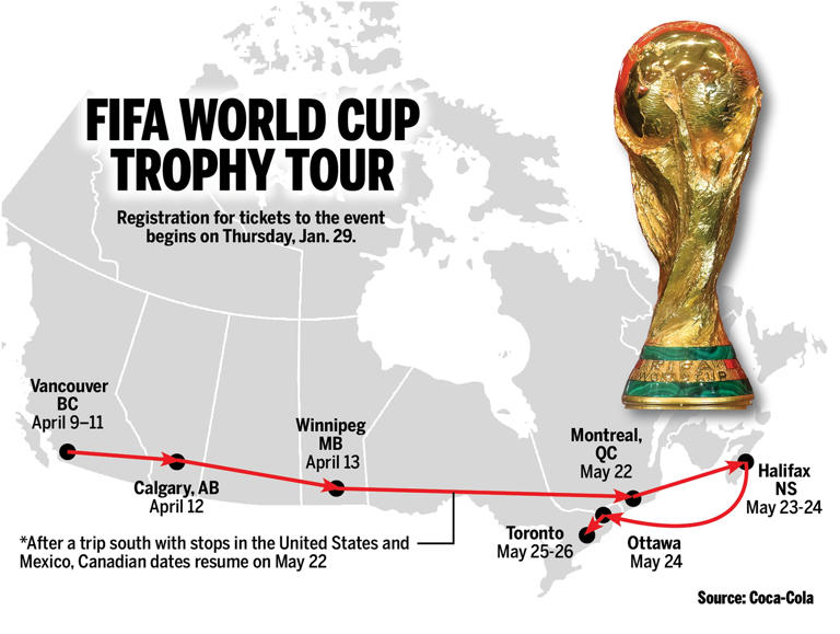 FIFA World Cup trophy tour coming to Toronto before tournament kicks ...