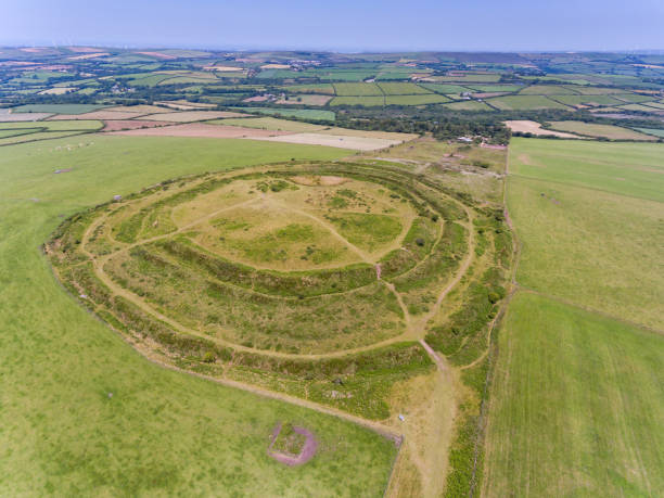 A Scottish road cut into an Iron Age hillfort and exposed a 30-foot ...