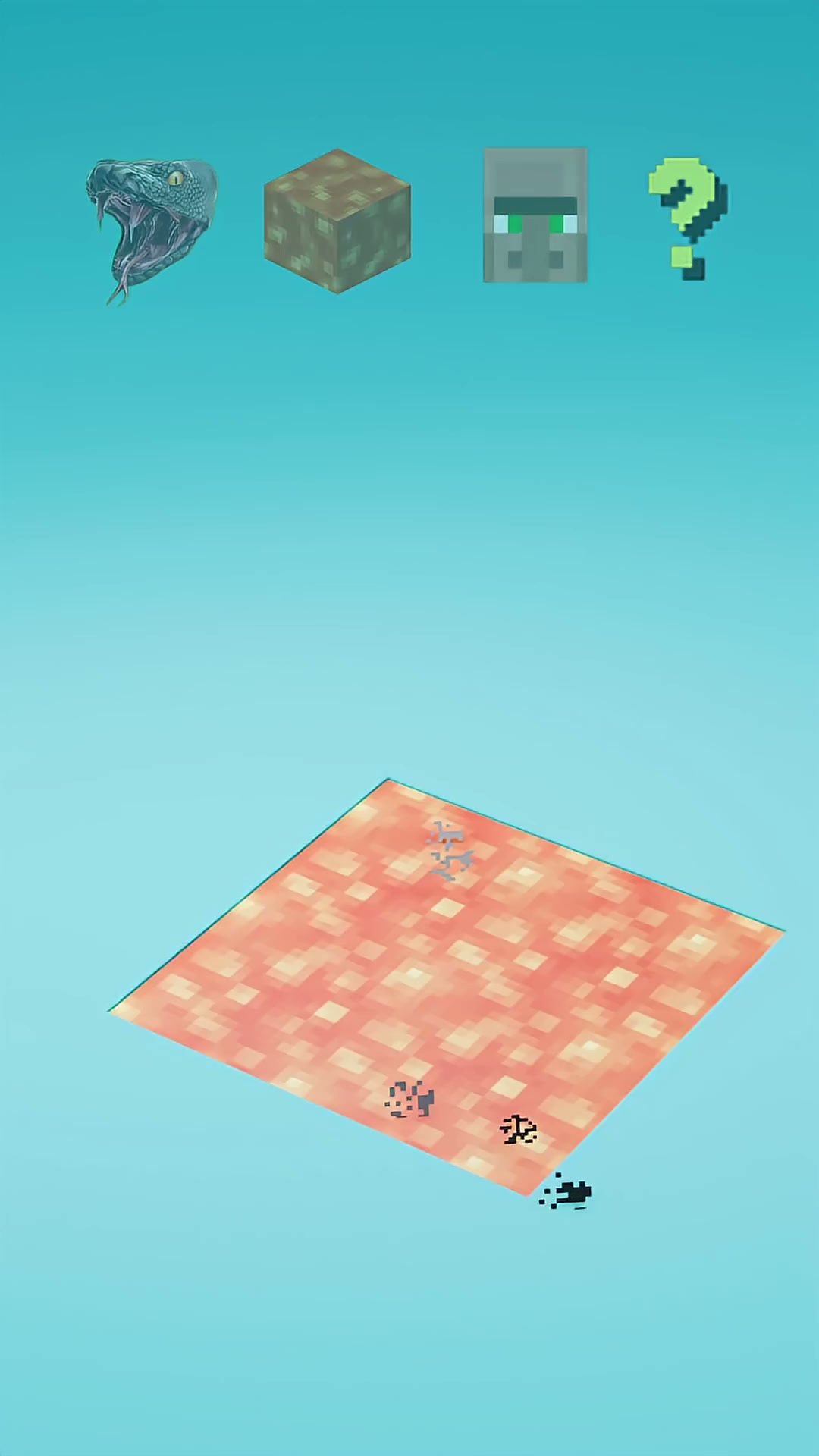 Minecraft iron and copper golem in danger vs snakes 3D satisfying ...