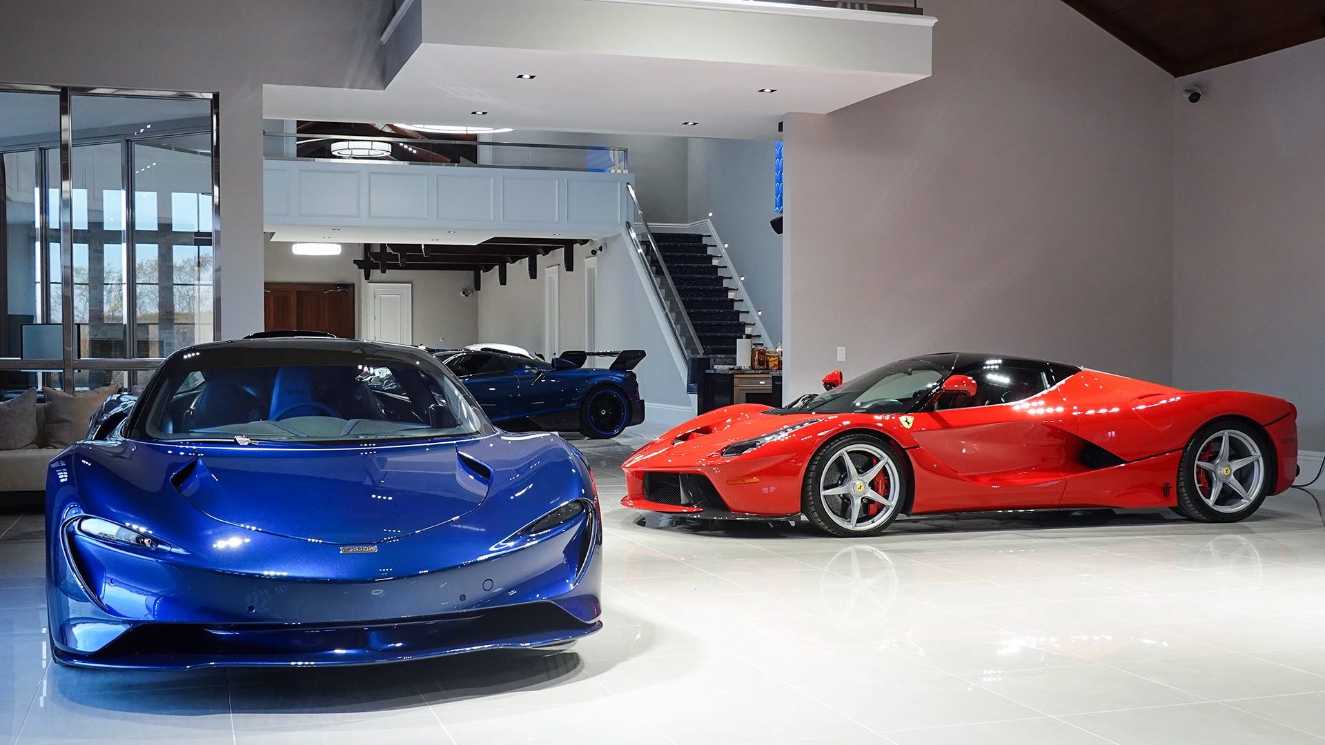 Speedtail meets LaFerrari in a dream garage