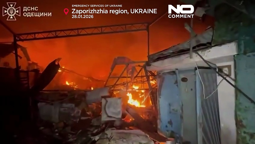 Overnight Russian drones strike homes, damage monastery in Odesa