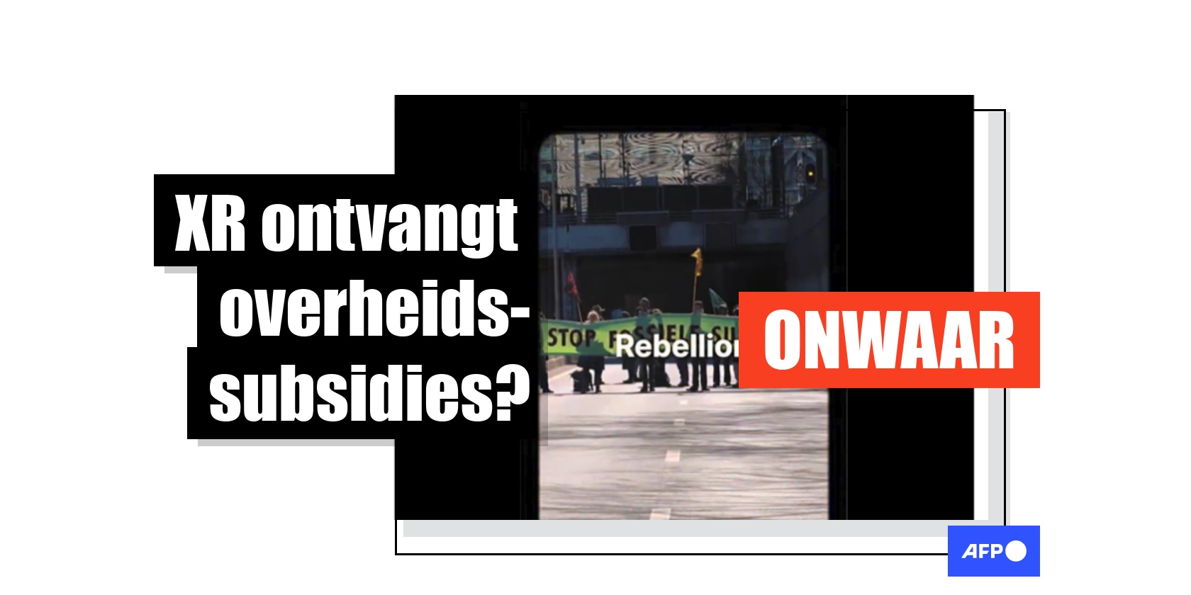 Extinction Rebellion krijgt geen subsidies van de Nederlandse staat