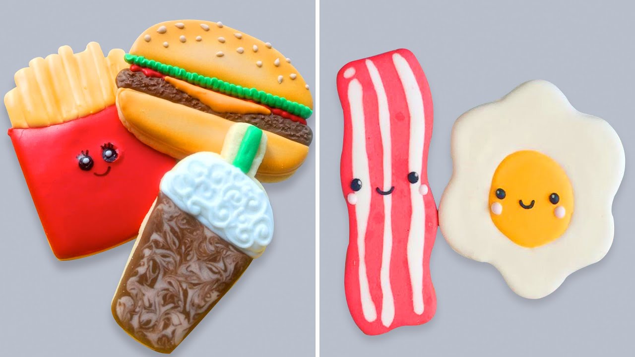 Cute fast food cookie cakes & breakfast cookie cakes