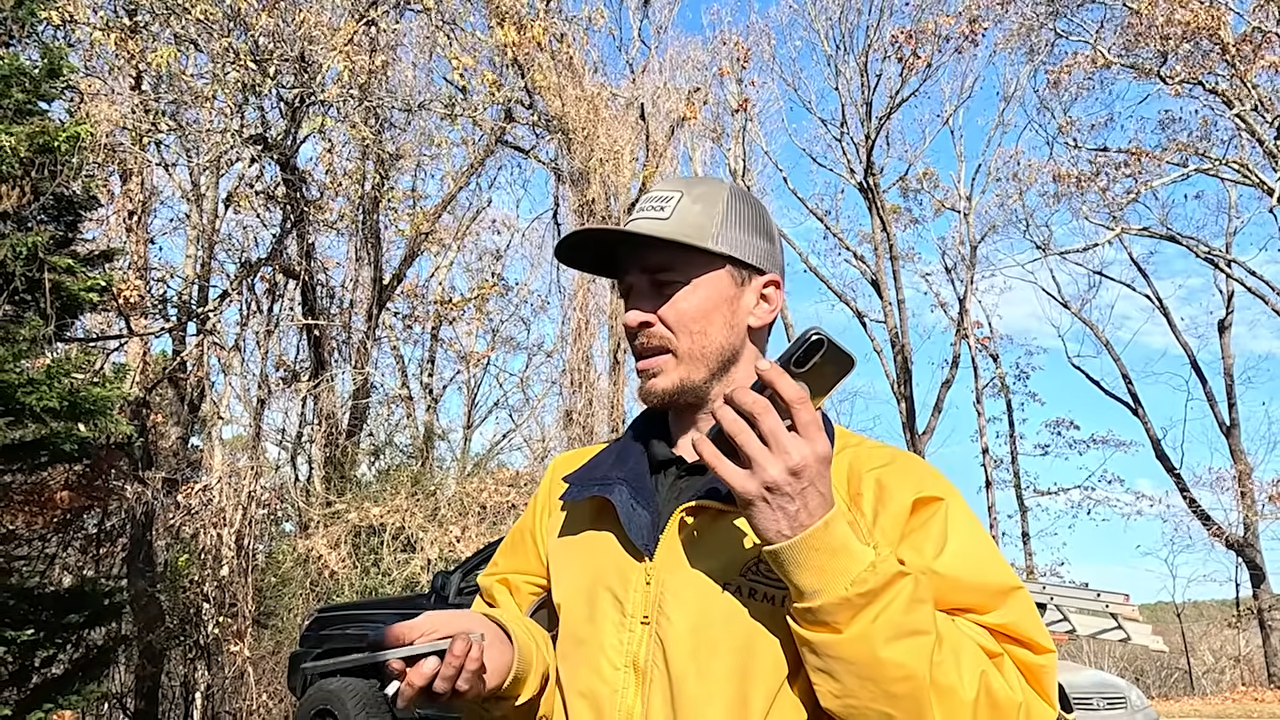 He said he was homeless and had zero money as the tow started