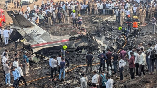 Ajit Pawar’s jet cleared for landing at 8:43 am. It crashed a minute ...