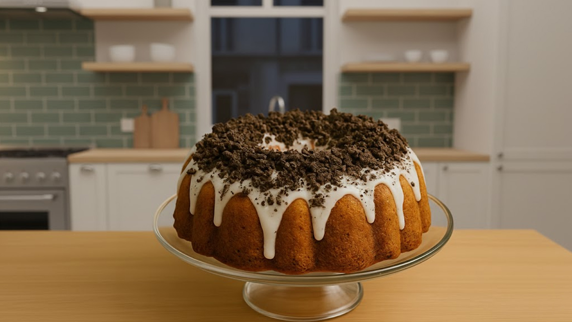 How to make chocolate crumble bundt cake