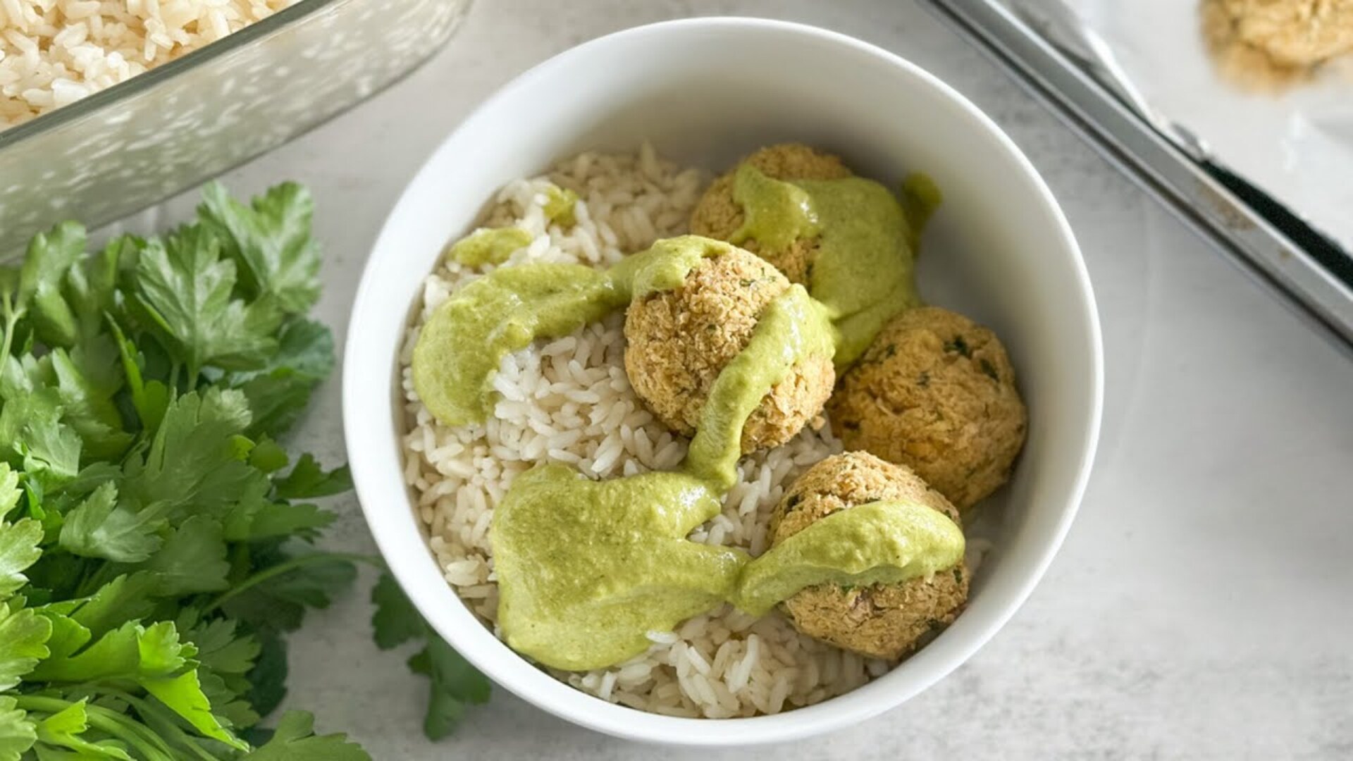 Baked falafel recipe