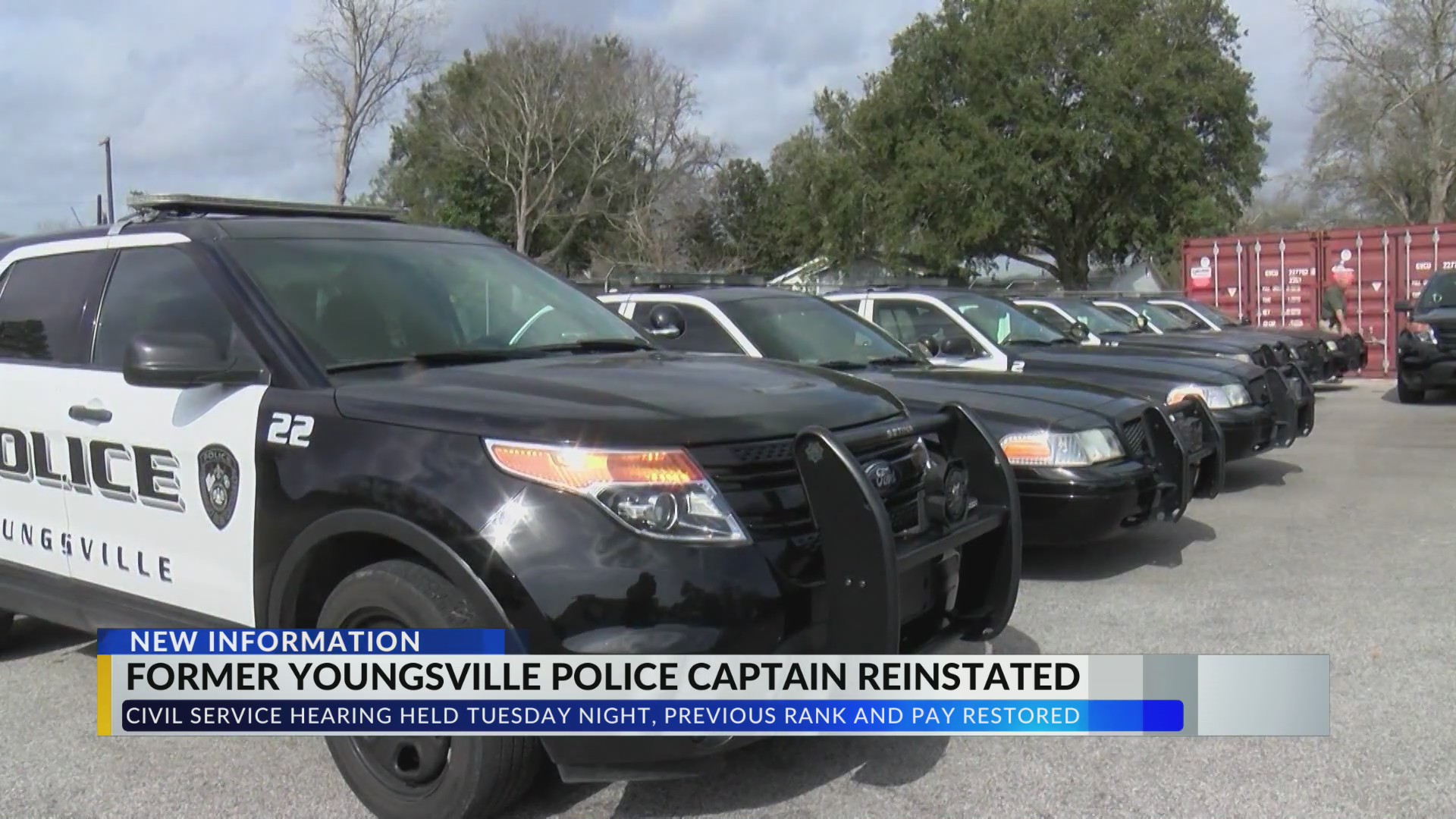Former Youngsville police captain reinstated