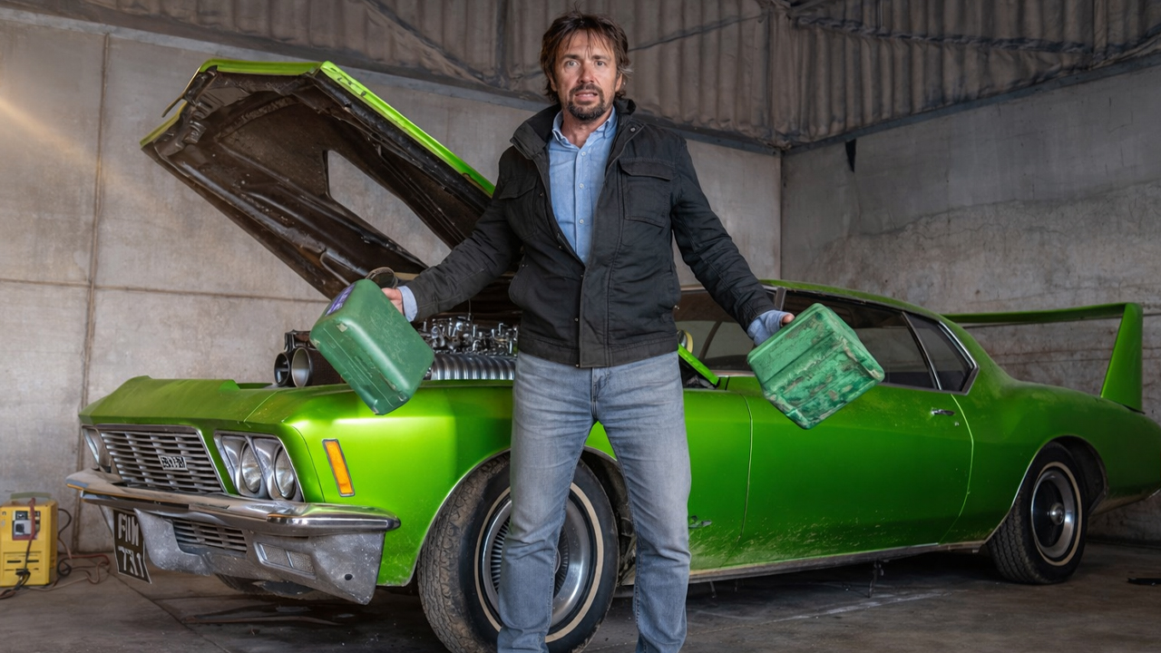 Hammond starts his 7.5L V8 Buick after years