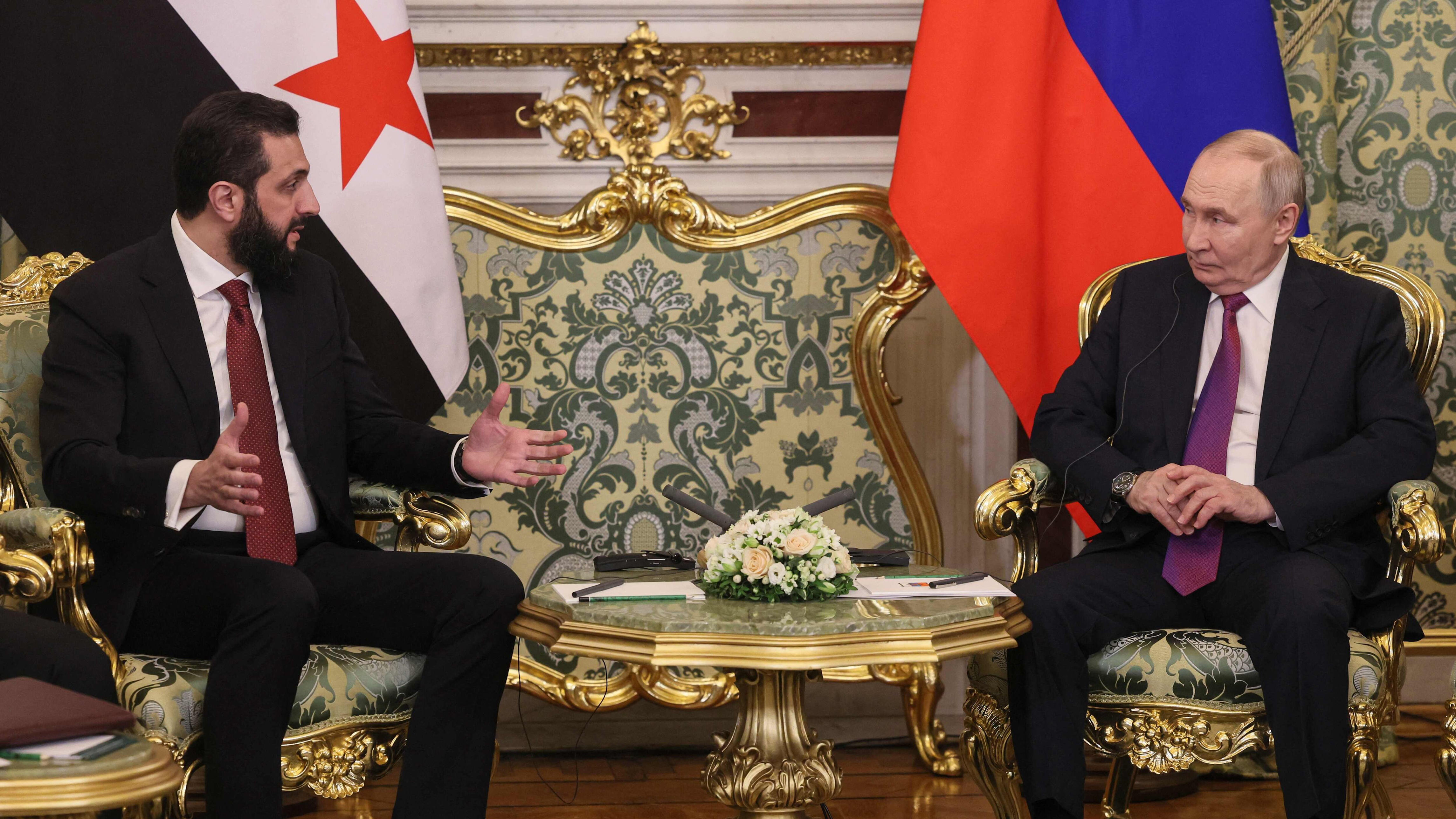 Putin backs Syria's offensive against rival SDF at meeting with Al Shara