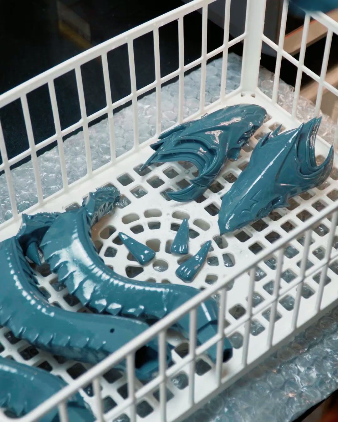 How to make glowing Blue Eyes White Dragon diorama with way too much ...