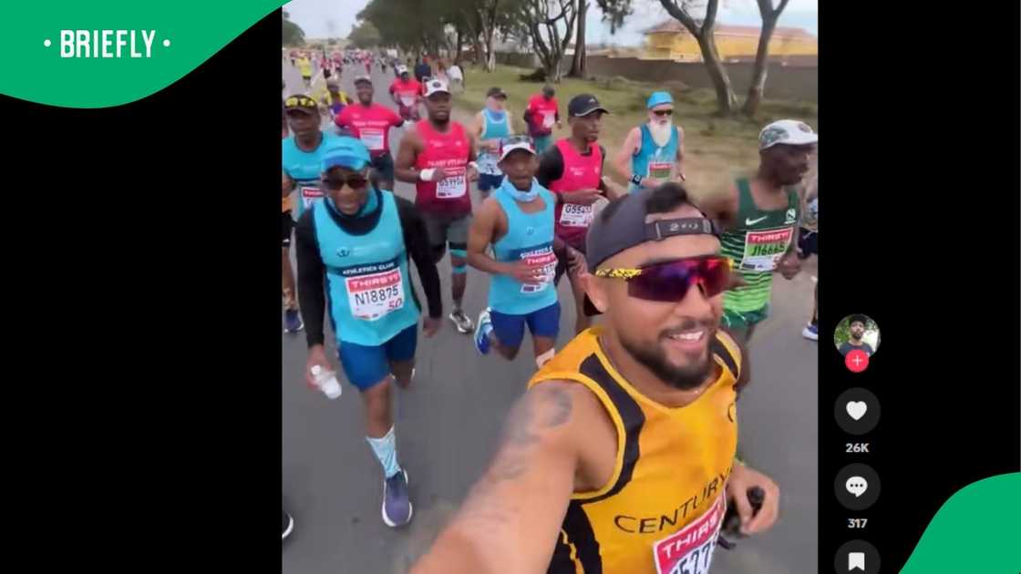'Only here': Cape Town ultramarathon runners give proudly SA vibes with ...