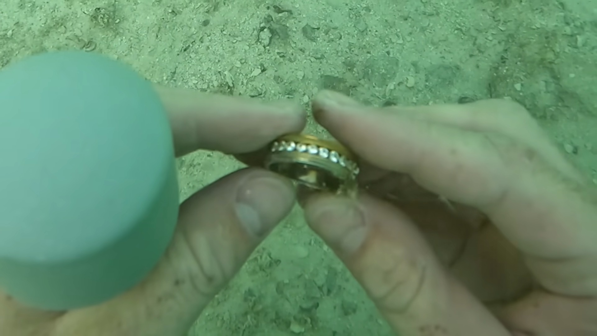 He decided to metal detect underwater… right below 12 rope swings